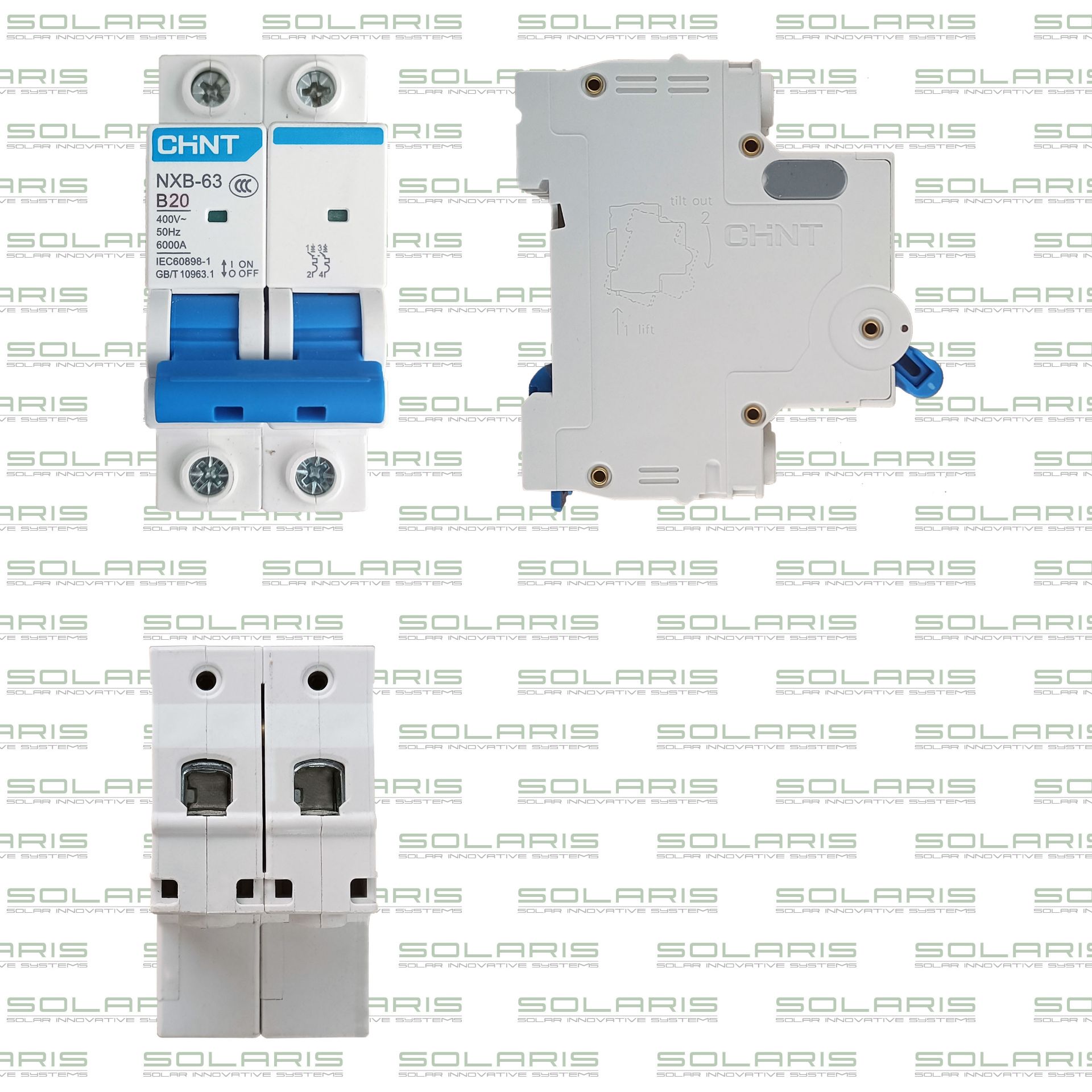 SOLARIS | Your Trusted Partner.... Chint Circuit Breaker NXB-63 AC 2P B20A