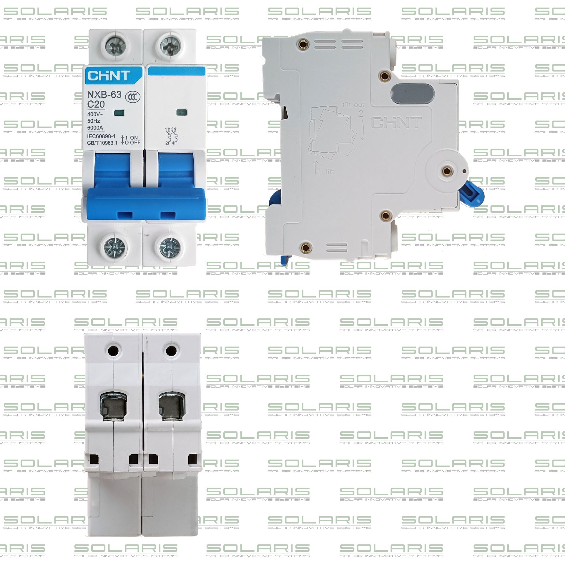SOLARIS | Your Trusted Partner.... Chint Circuit Breaker NXB-63 AC 2P C20A