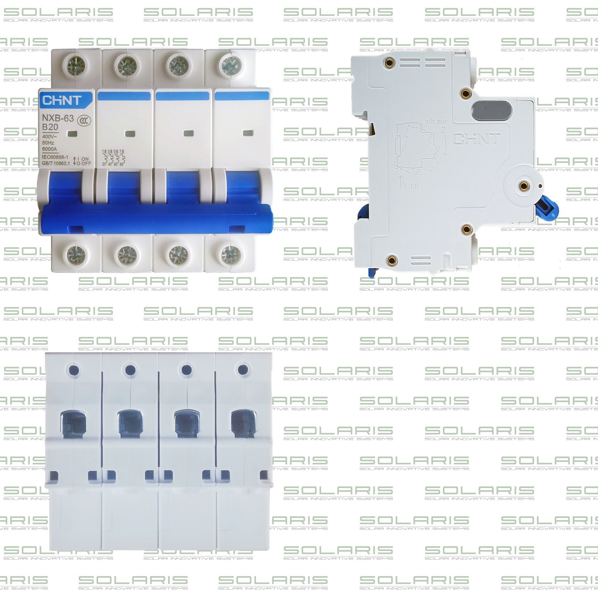 SOLARIS | Your Trusted Partner.... Chint Circuit Breaker NXB-63 AC 4P B20A