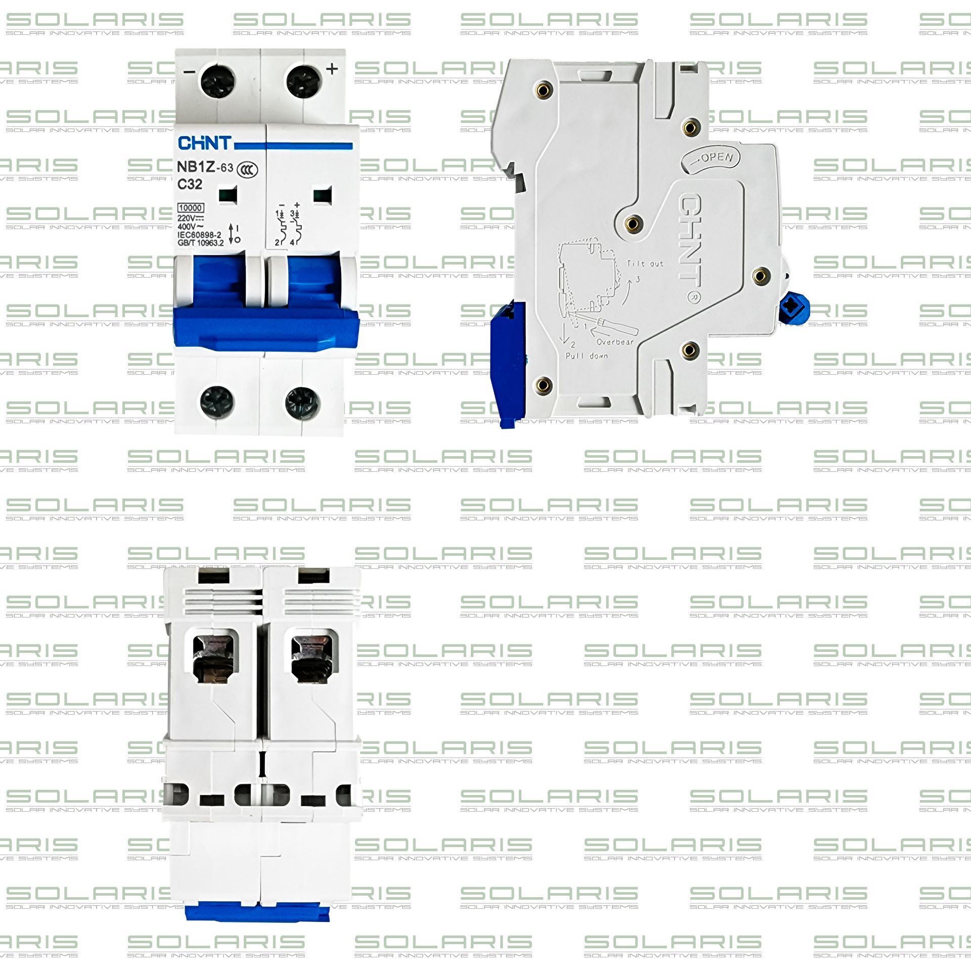 SOLARIS | Your Trusted Partner.... Chint Circuit Breaker NB1Z-63 DC 2P C32A 220-400V
