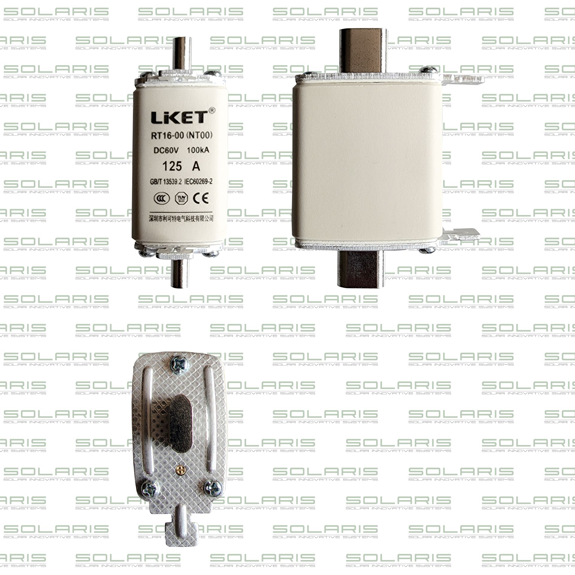 SOLARIS | Your Trusted Partner.... DC Fuse Blade NT00 125A 60VDC