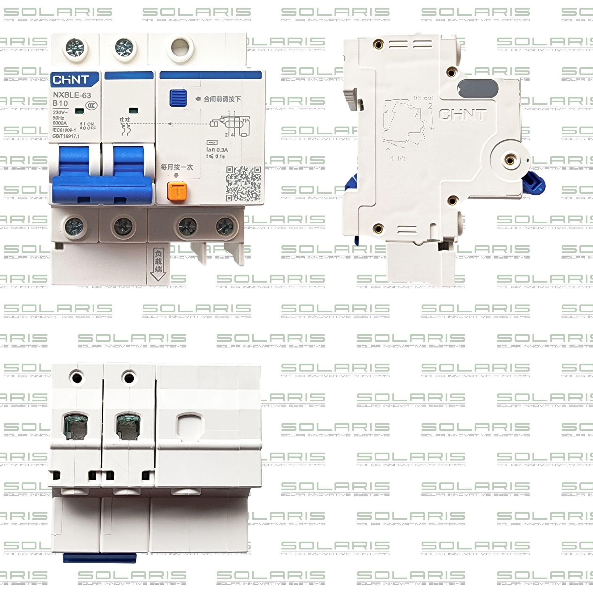 SOLARIS | Your Trusted Partner.... Chint Differential Breaker 2P NXBLE-63 B10A 300mA