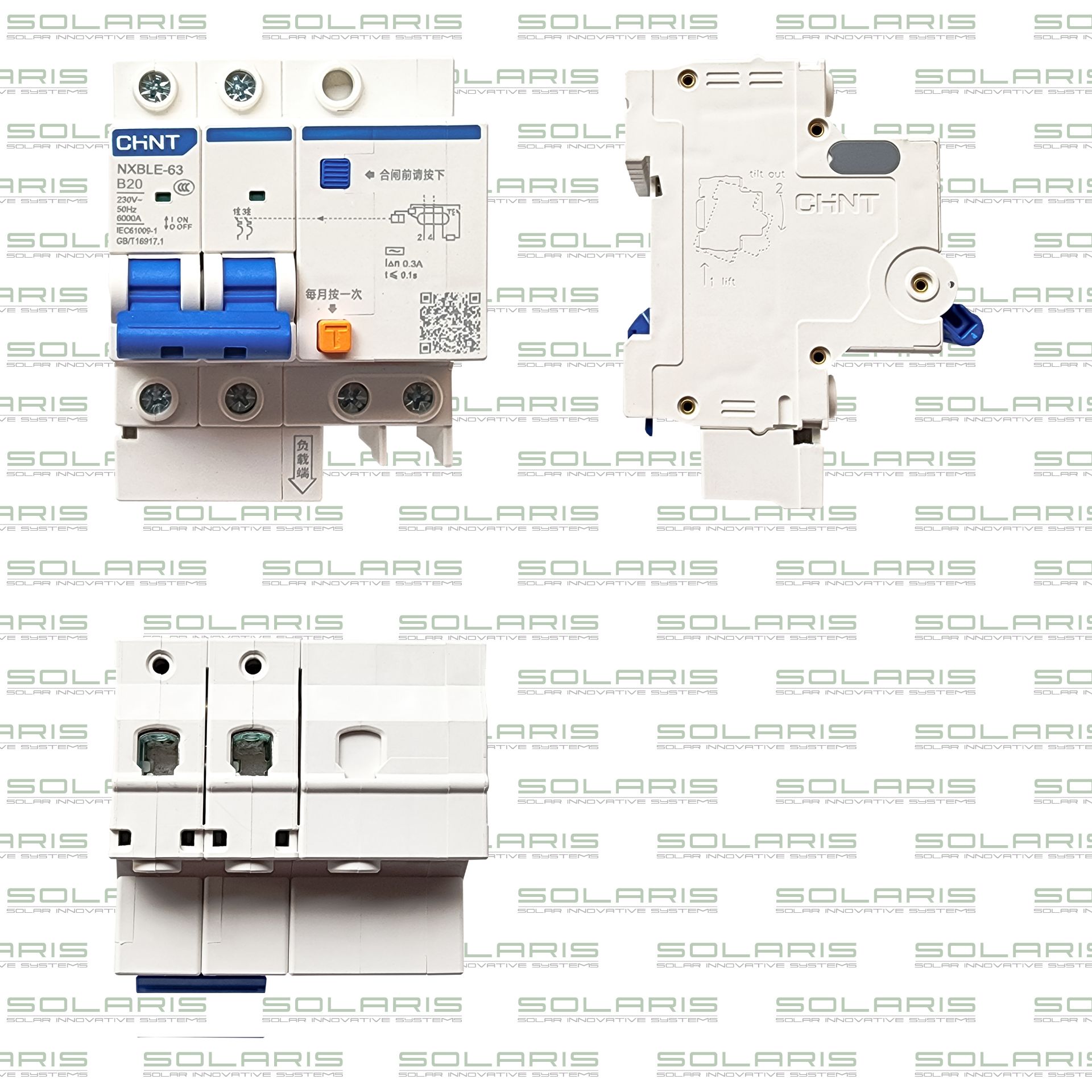 SOLARIS | Your Trusted Partner.... Chint Differential Breaker 2P NXBLE-63 B20A 300mA