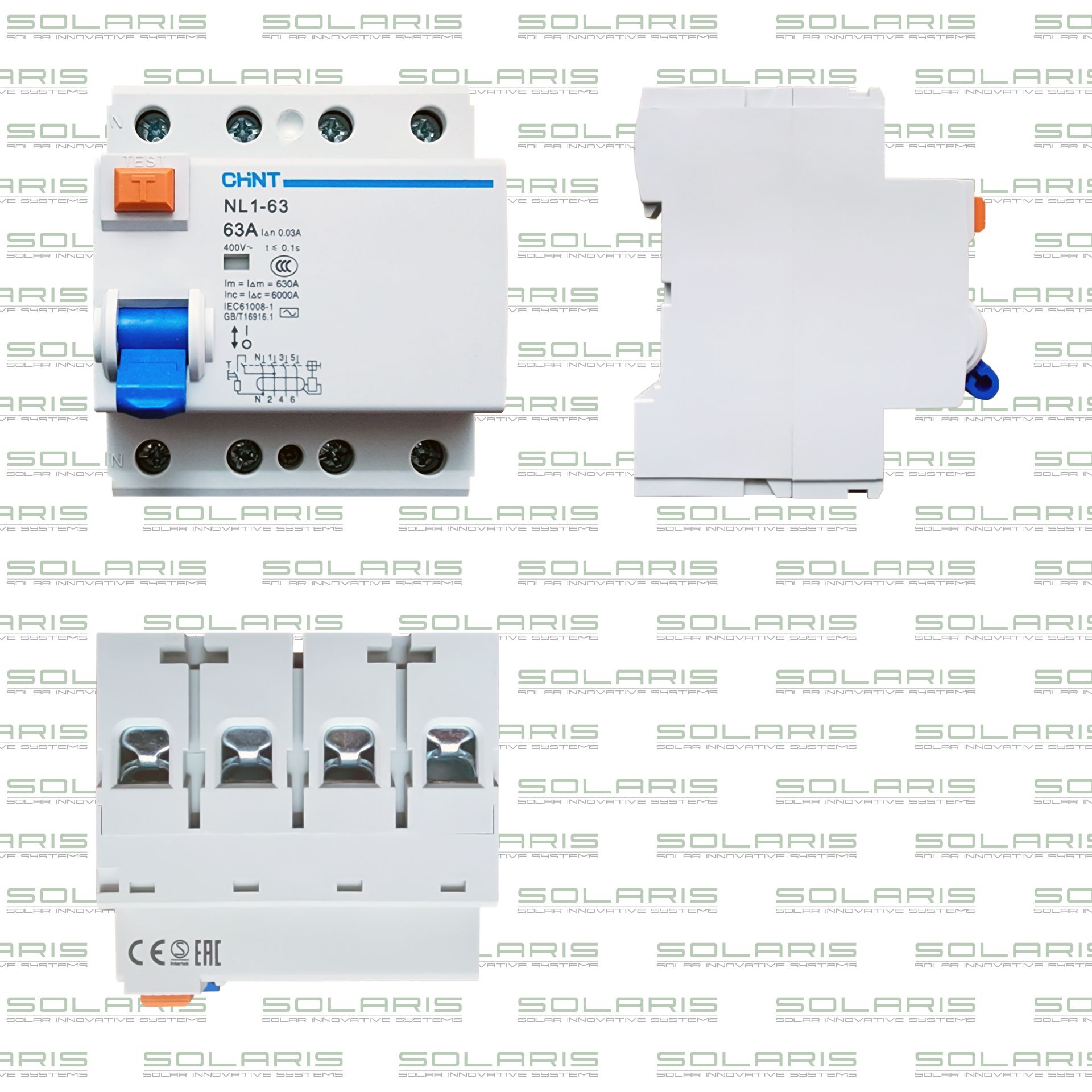 SOLARIS | Your Trusted Partner.... Chint Differential Breaker 4P NL1-63 63A 30mA