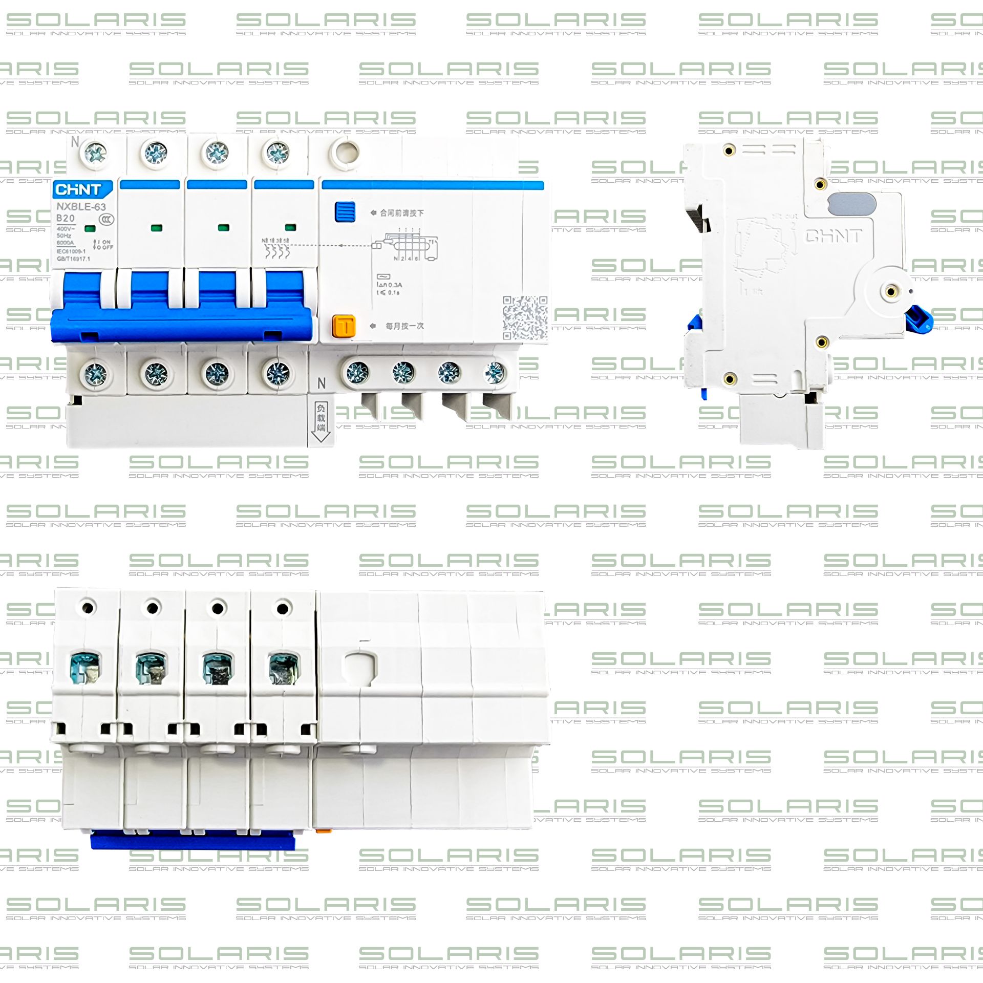 SOLARIS | Your Trusted Partner.... Chint Differential Breaker 4P NXBLE-63 B20A 300mA