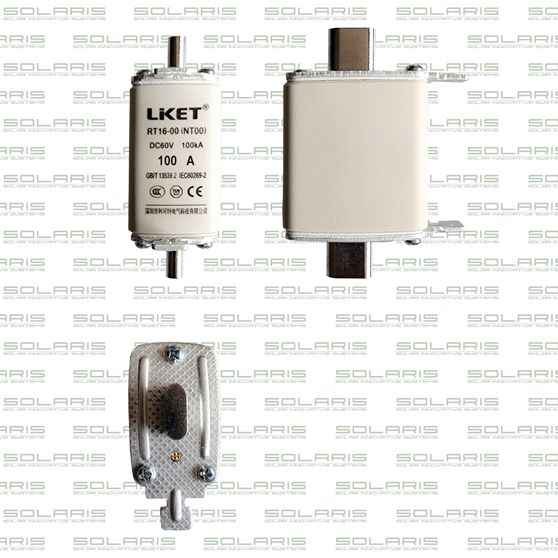 SOLARIS | Your Trusted Partner.... DC Fuse Blade NT00 100A 60VDC