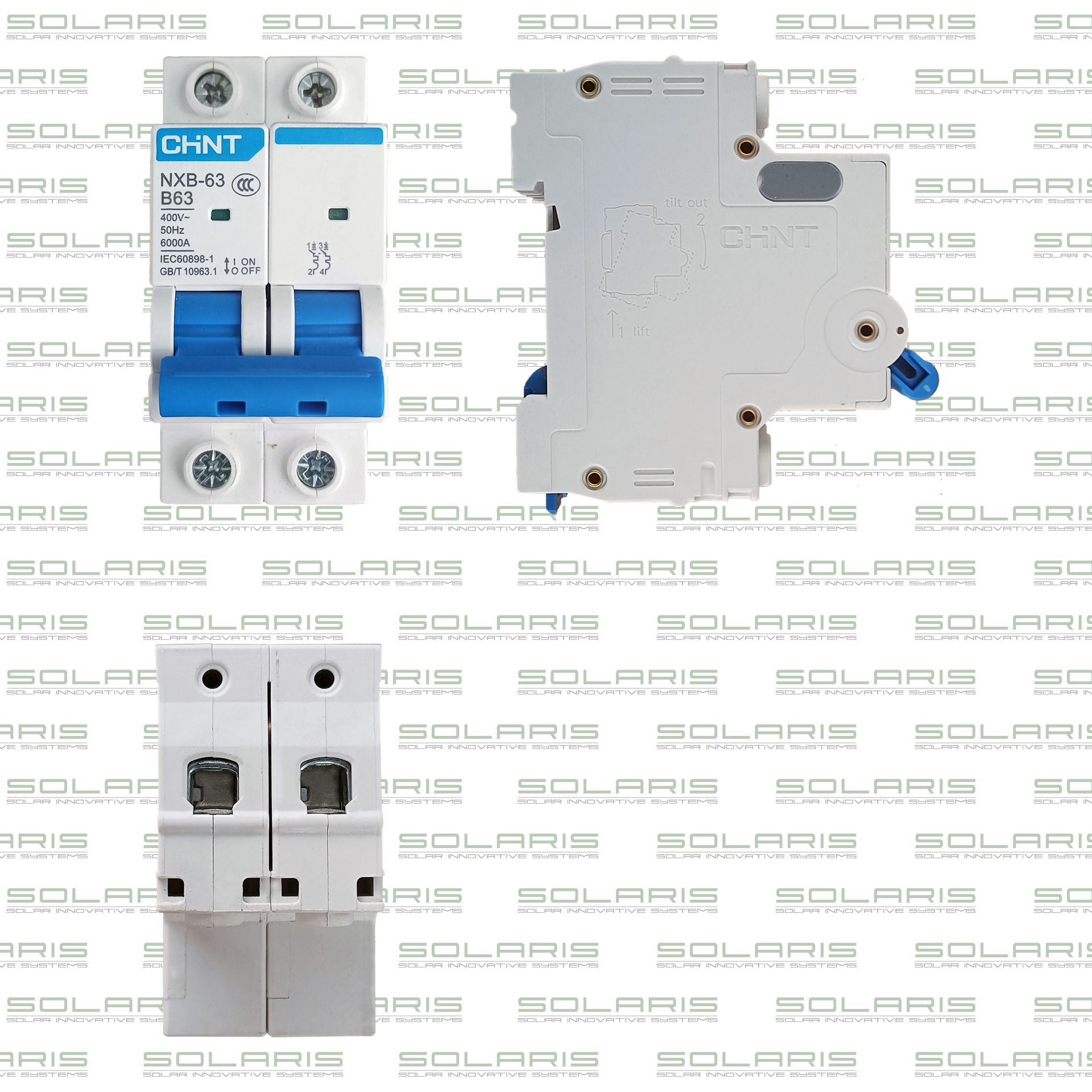 SOLARIS | Your Trusted Partner.... Chint Circuit Breaker NXB-63 AC 2P B63A