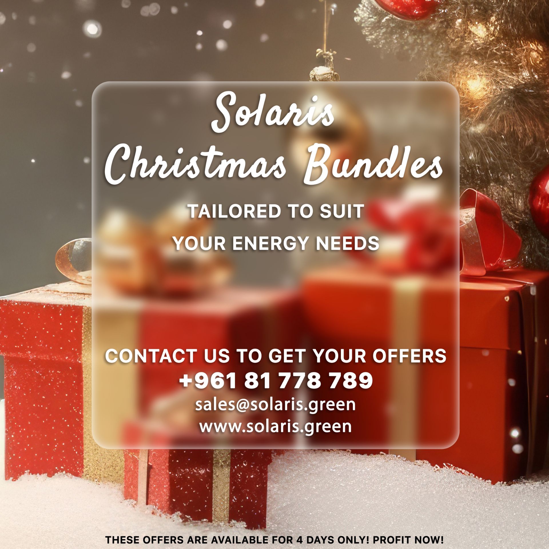 SOLARIS | Your Trusted Partner.... Christmas Offer #1